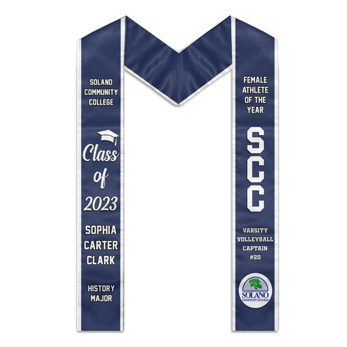 Personalized Best Gift For Graduation's Day, Class of 2023 Stoles Sash